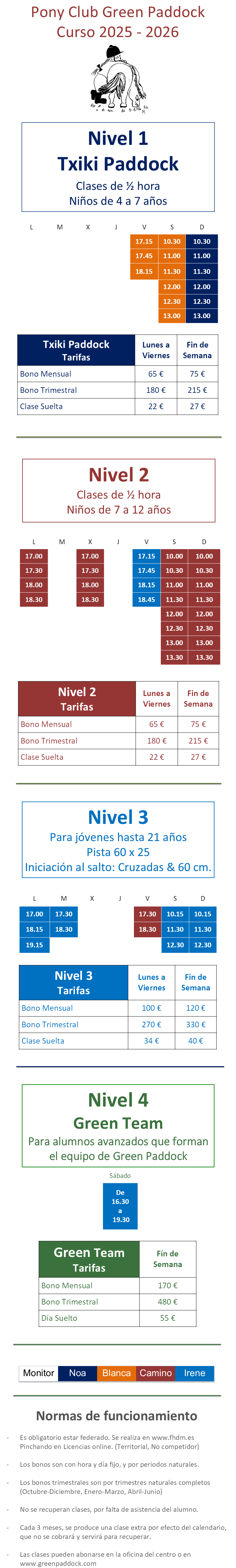 ESCUELA DE EQUITACIÓN GREEN PADDOCK